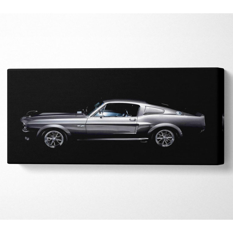 Latitude Run Mustang Fastback Side Profile - Wrapped Canvas Art Prints ...