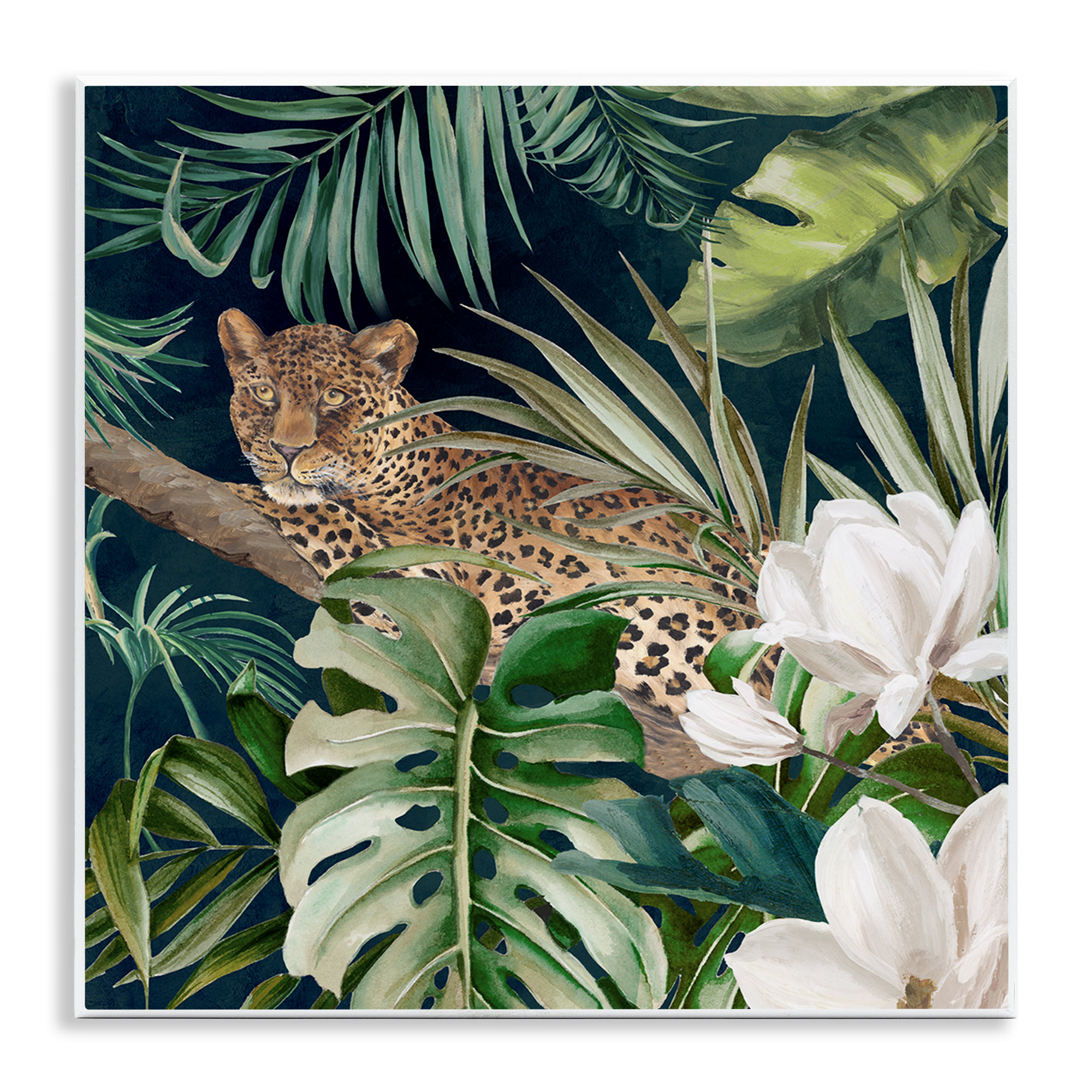 Dakota Fields Tropical Jungle Leopard Wall Plaque Art by Eli Jones ...