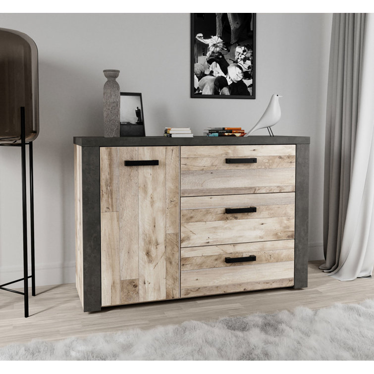 Borough Wharf Haddad 3 Drawer Combi Chest | Wayfair.co.uk