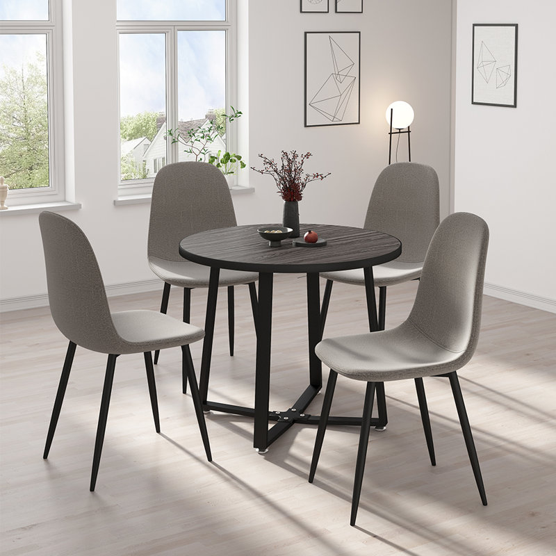 17 Stories Elladine 35.4 L x 35.4 W Dining Set & Reviews | Wayfair