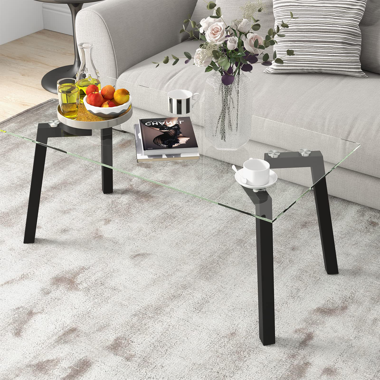 Latitude Run® Willowdean 4 Legs Coffee Table | Wayfair