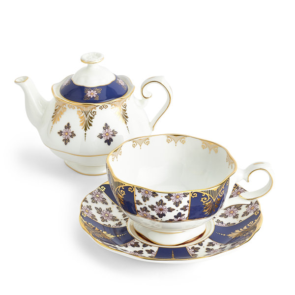 Royal Albert 100 Years Tea for One 16.9floz Regency Blue 1900 | Wayfair