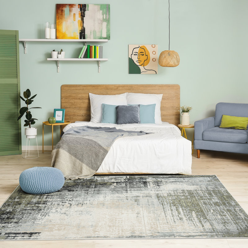 17 Stories Machine Woven Performance Rug & Reviews | Wayfair