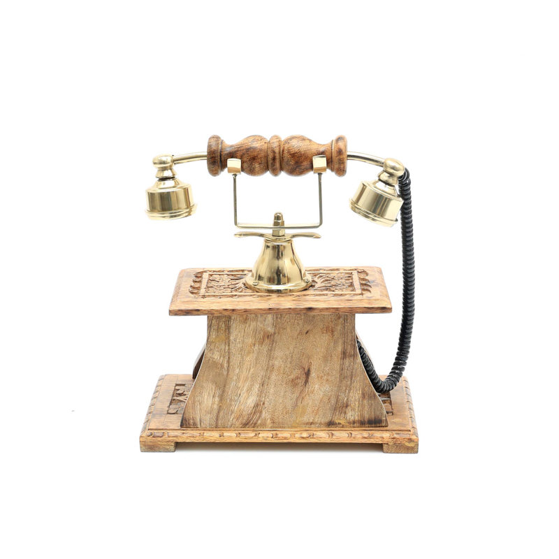 Astoria Grand Decorative Vintage Telephone-Tabletop Sculpture | Wayfair