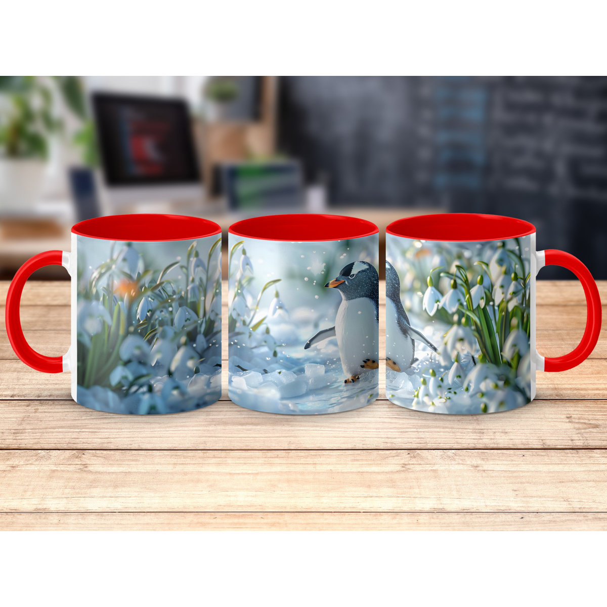 East Urban Home Set of 4 Realistic Animal Design 11oz Accent Mugs ...