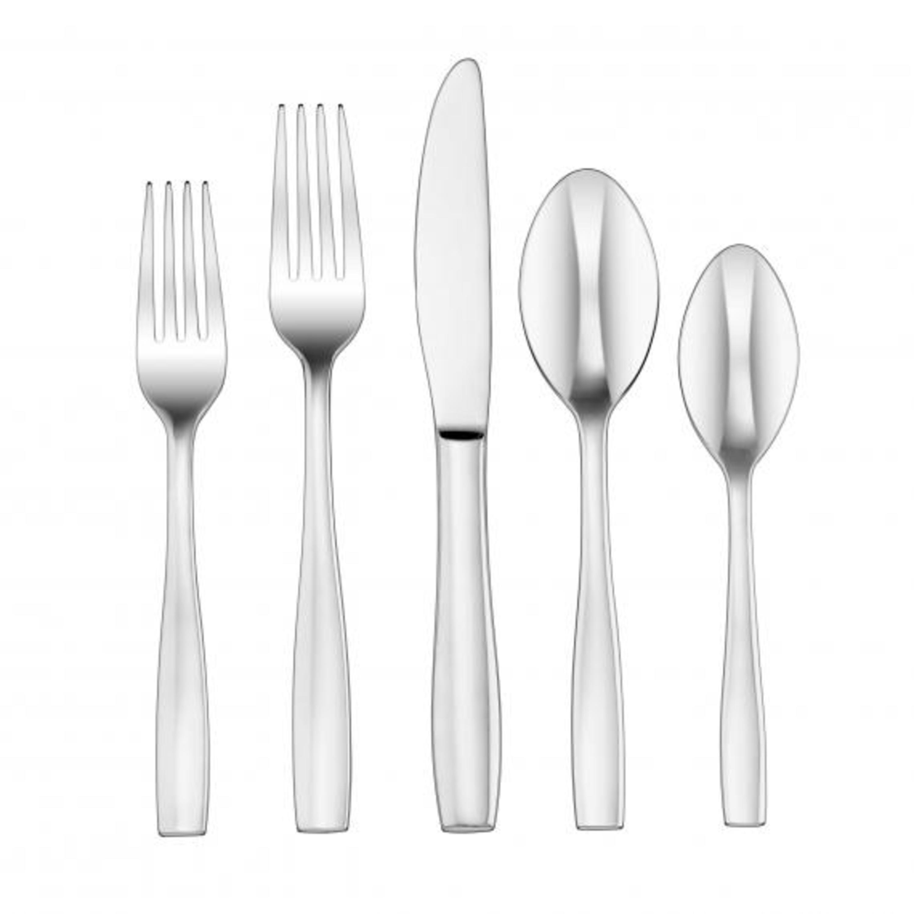 Cuisinart Elite Sienna 20 Piece Stainless Steel Flatware Set, Service ...