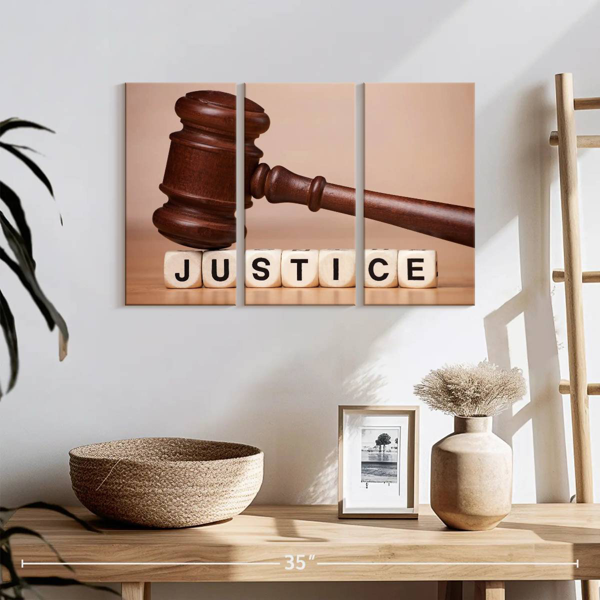 Ebern Designs Justice Letter Cubes | Wayfair