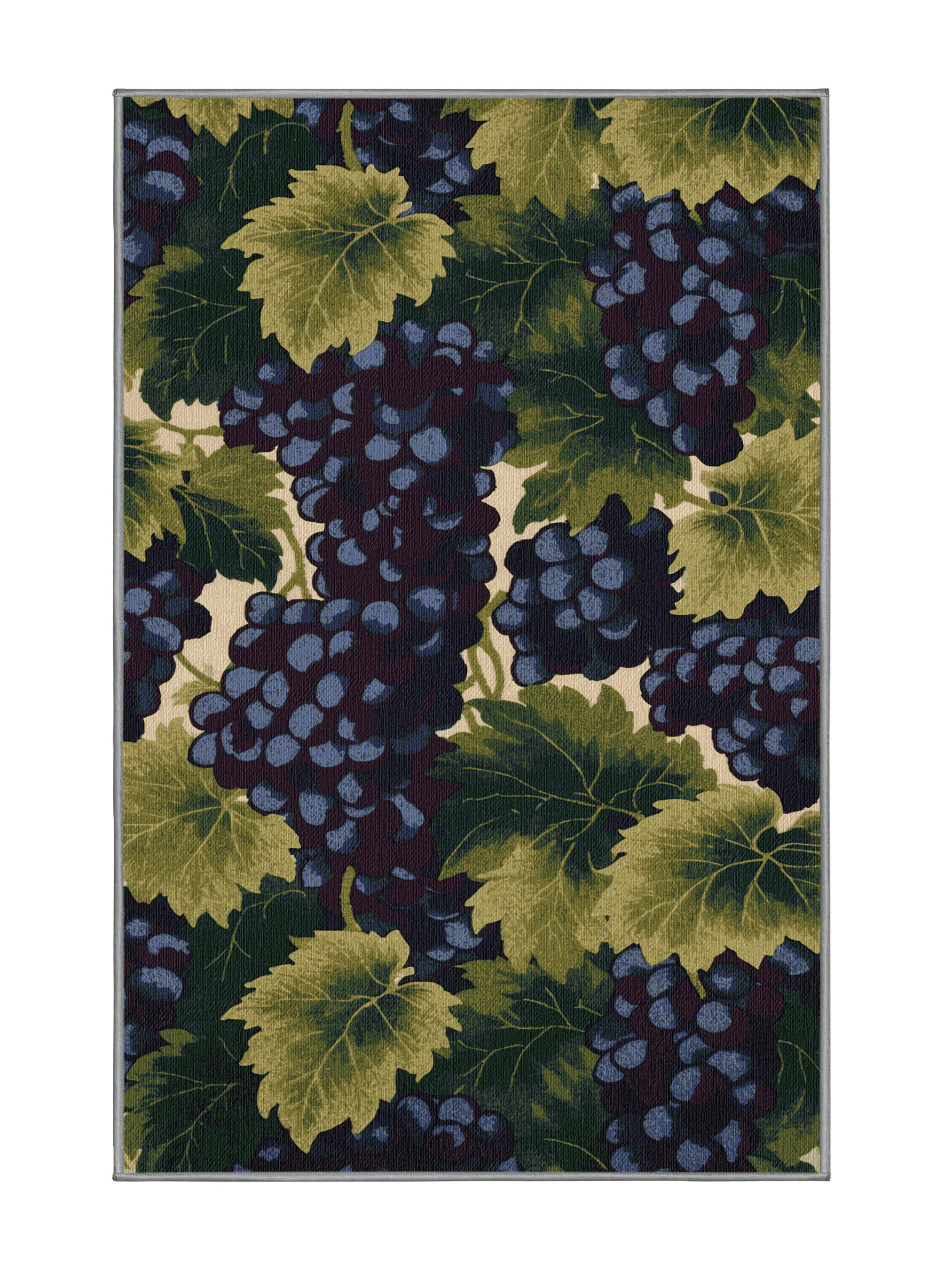 One Allium Way® Washable Grape Muscat Fruits Area Rug | Wayfair