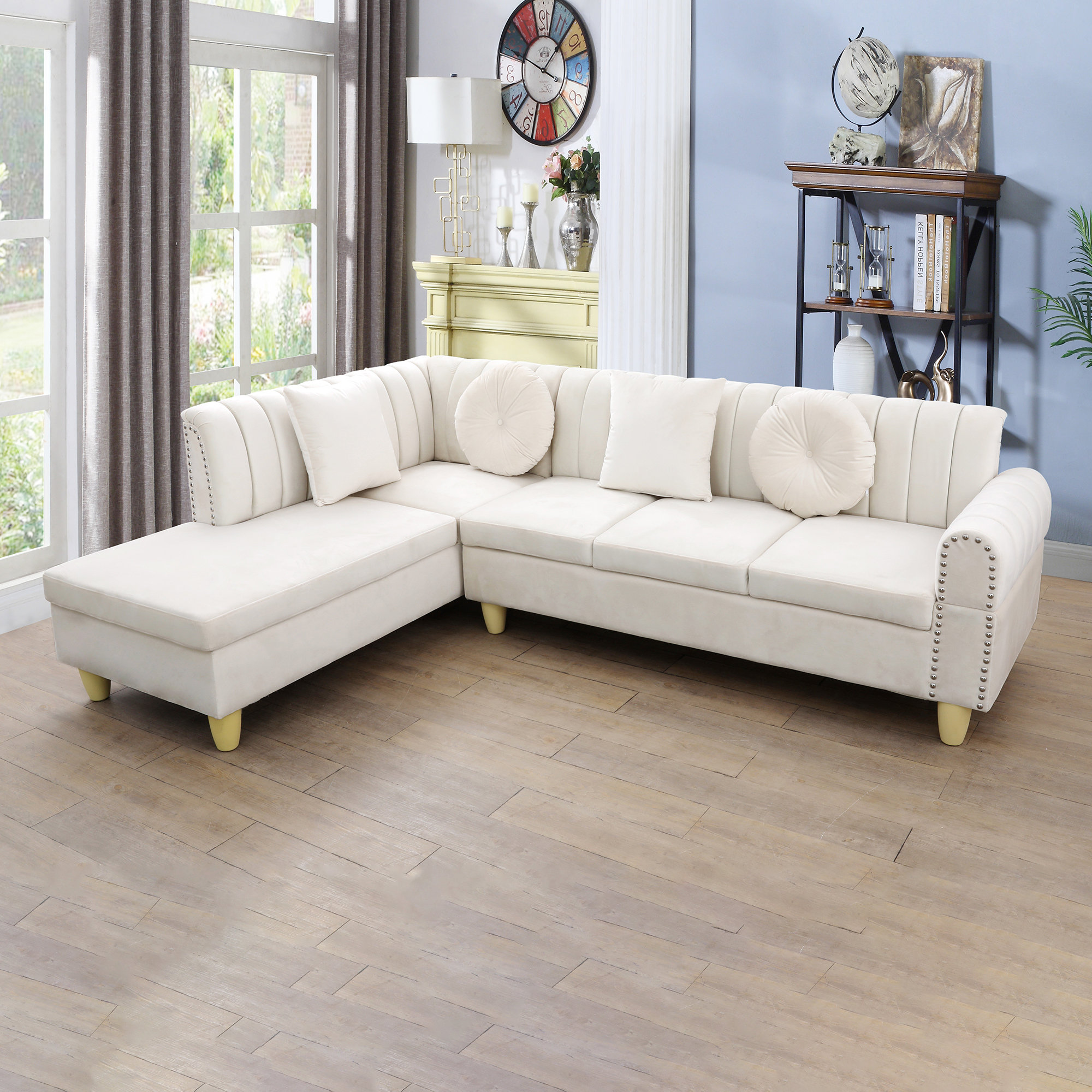 Lark Manor™ White 2-Piece Living Room Sofa Set | Wayfair
