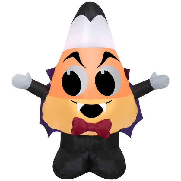 Gemmy Industries Candy Corn Vampire Inflatable | Wayfair