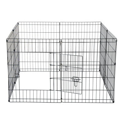 Archie & Oscar Chalk 61cm 8 Panel Indoor/Outdoor Metal Pet Pen ...