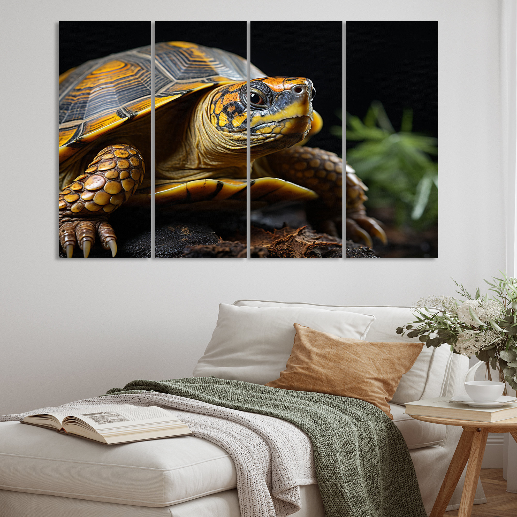 Latitude Run® Closeup Turtle Portrait I - Animals Turtle Metal Wall Art ...