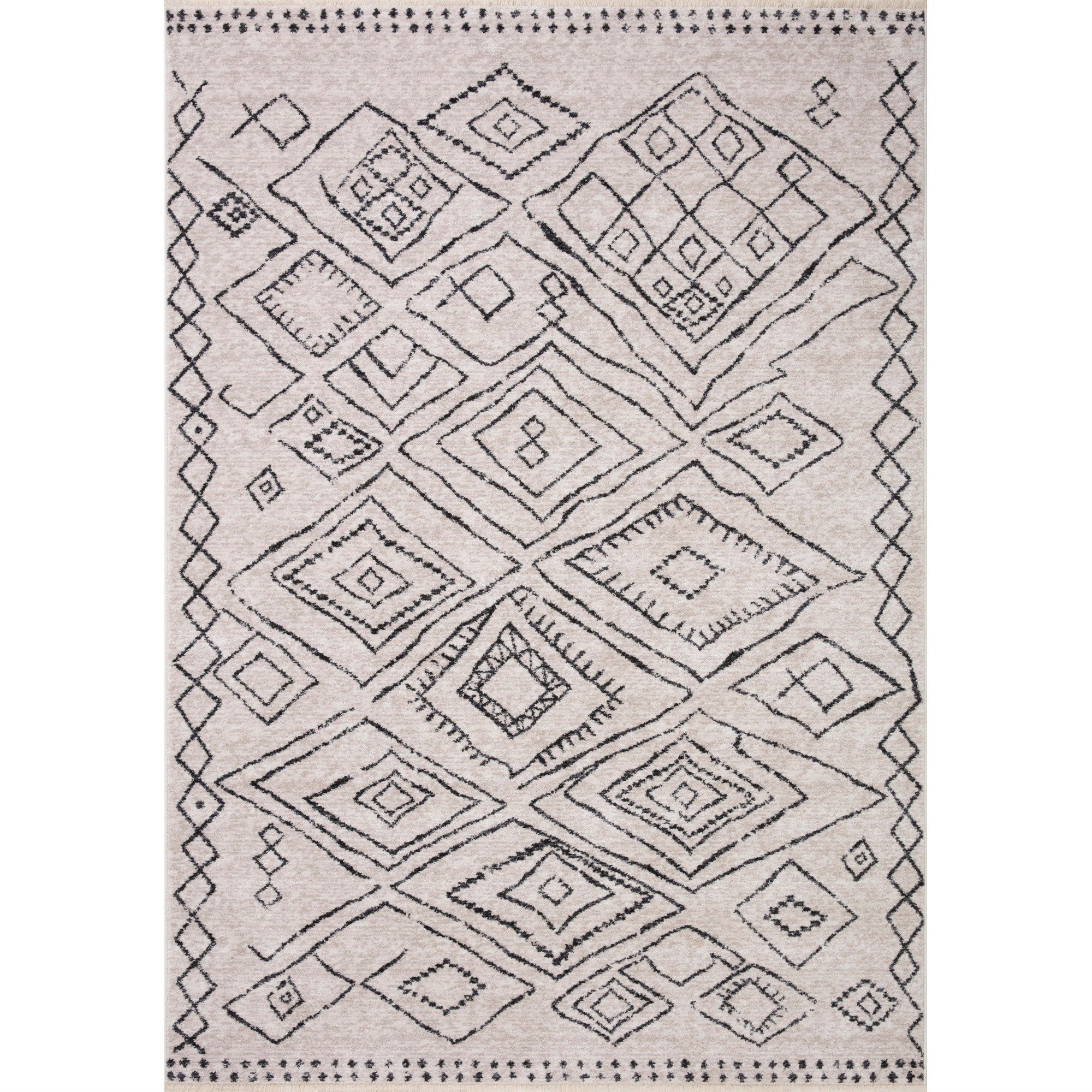Loloi II Vance Moroccan Dove/Charcoal Area Rug & Reviews | Wayfair