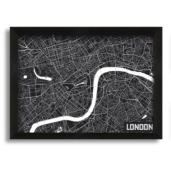 Borough Wharf The Map Of London Thames 3 - Single Picture Frame Graphic ...