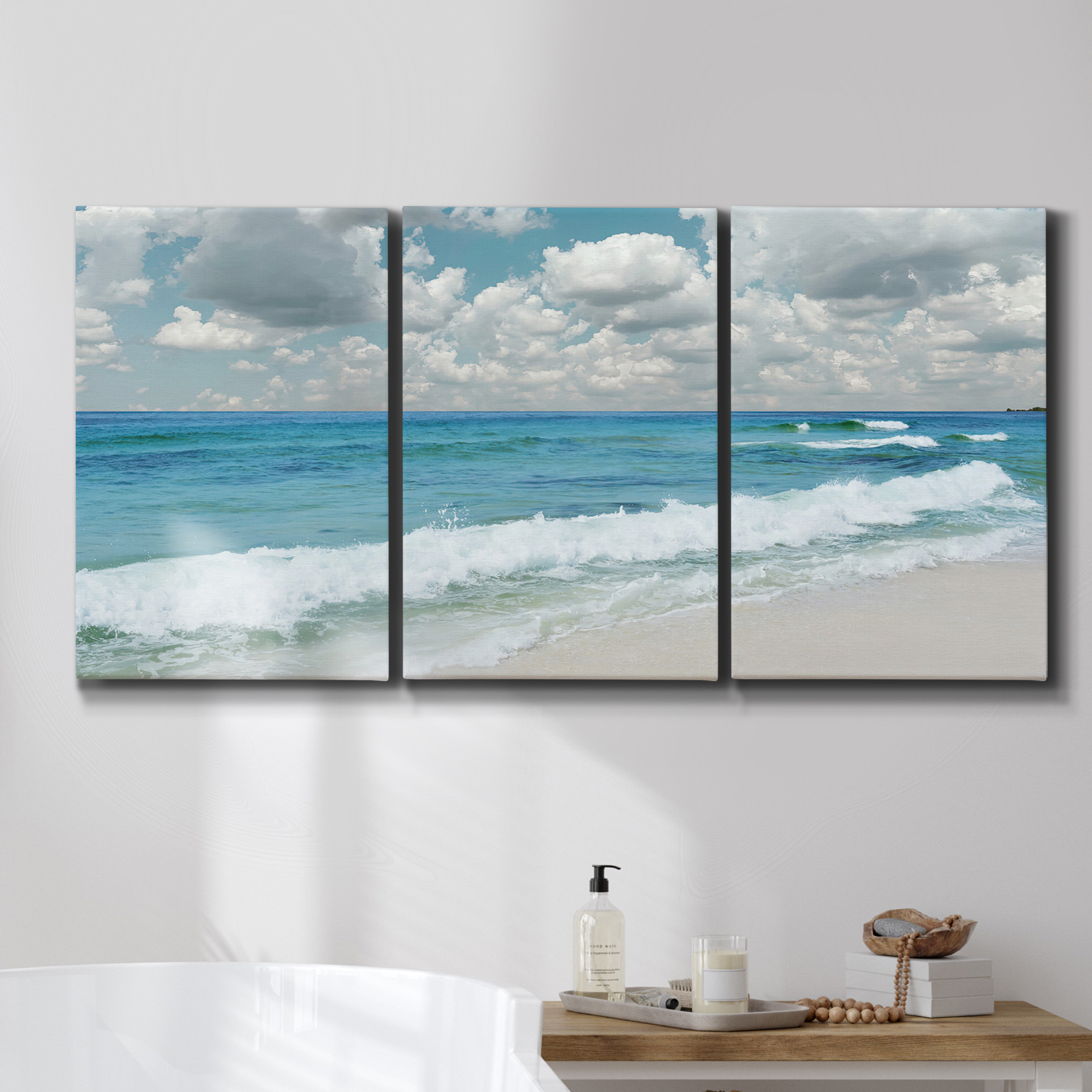 Rosecliff Heights Shadows Of Dawn II Framed On Canvas 3 Pieces Print ...