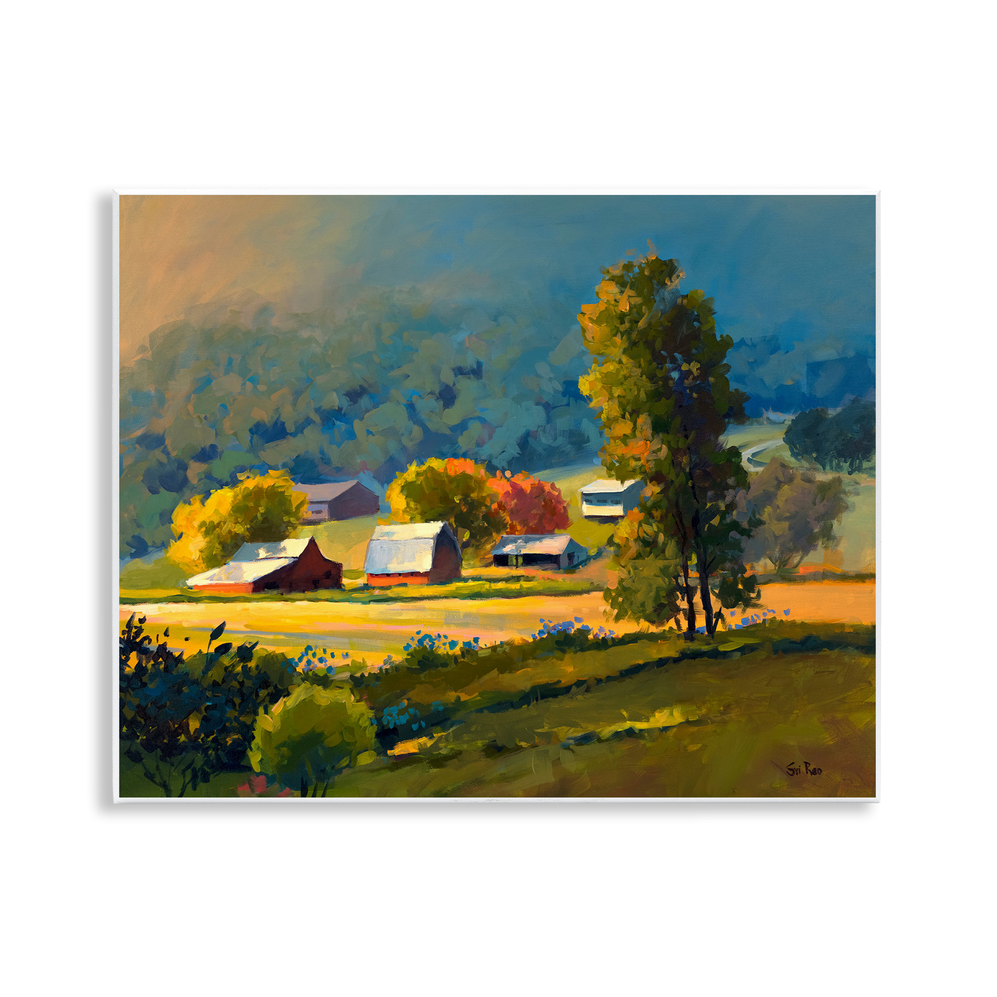 August Grove® Early Fall Farmland Wall Plaque Art by Sri Rao | Wayfair