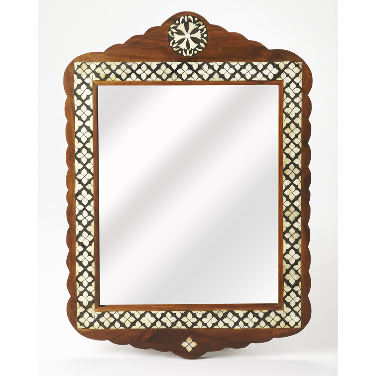 Butler Gabby Wood & Bone Inlay Wall Mirrored & Reviews | Perigold