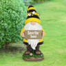 Exhart Solar Beekeeper Gnome Statue with Save the Bees Sign, 6 by 13 ...