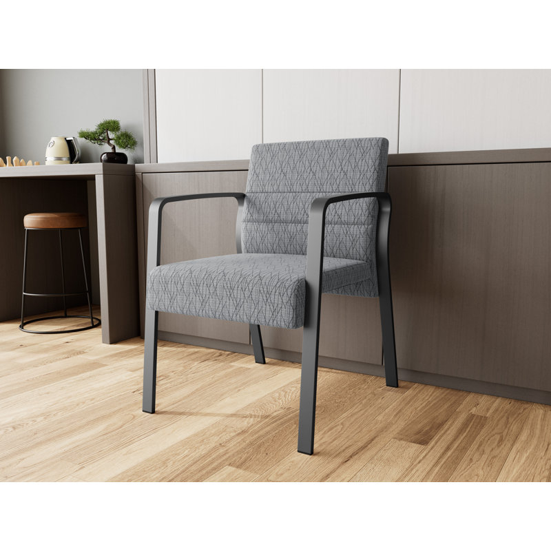 Lesro Waterfall Waiting Reception Guest Chair Metal Frame | Wayfair
