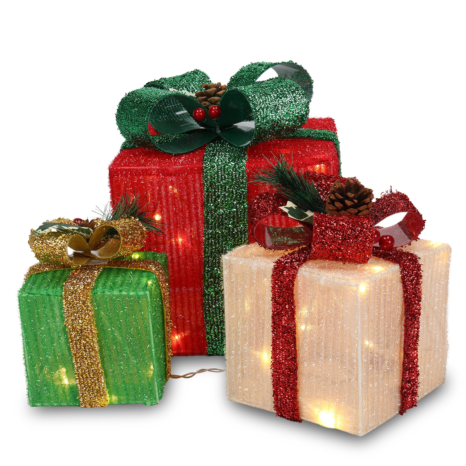 The Holiday Aisle® Box Abs Plastic Frame Led60 Light Warm White Light ...