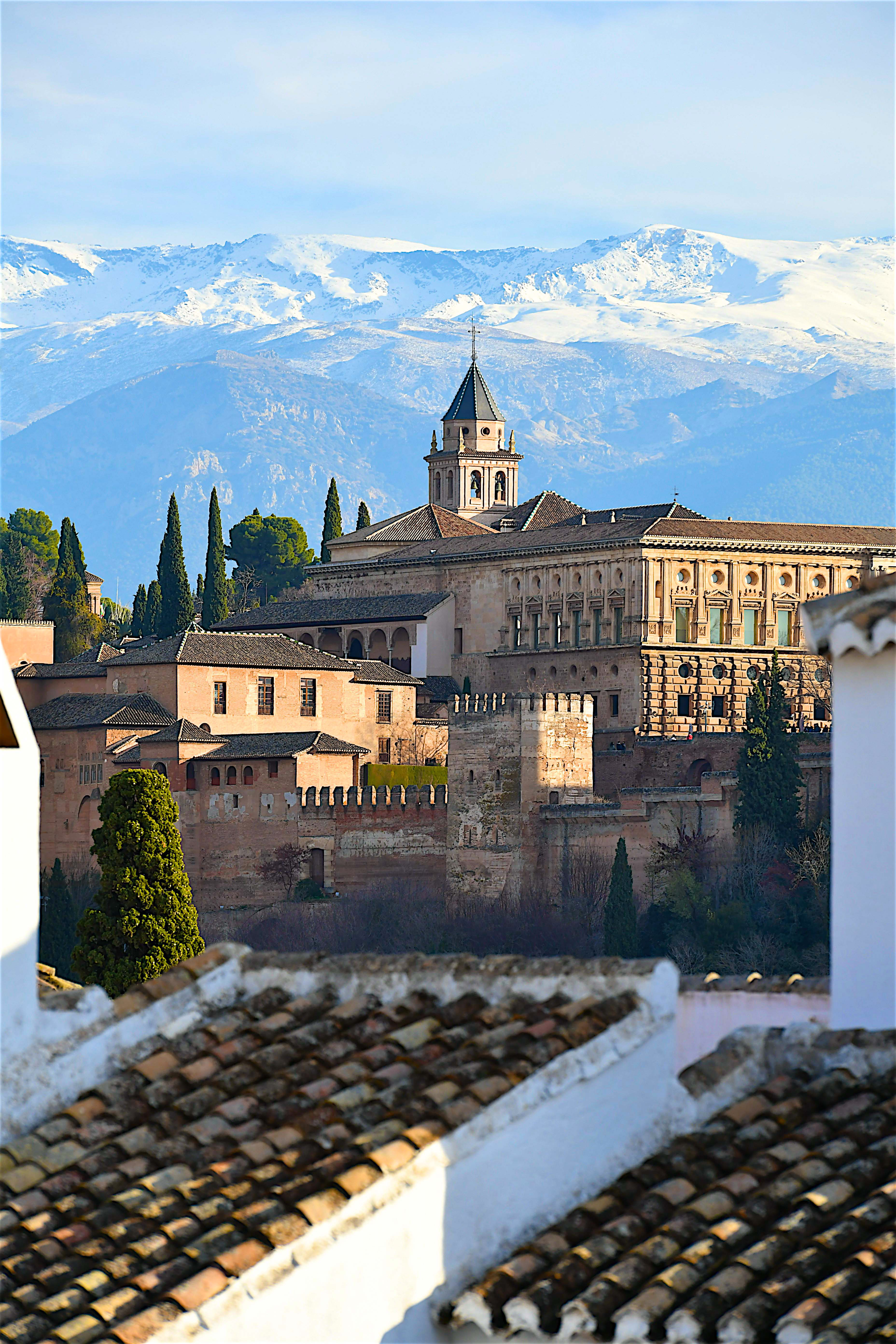 Hokku Designs The Alhambra Palace - Wrapped Canvas Photograph | Wayfair