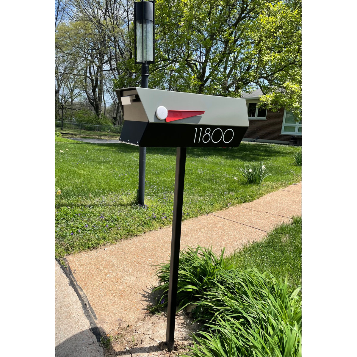 Modbox USA Modern 2 Tone Post Mounted Mailbox & Reviews | Wayfair