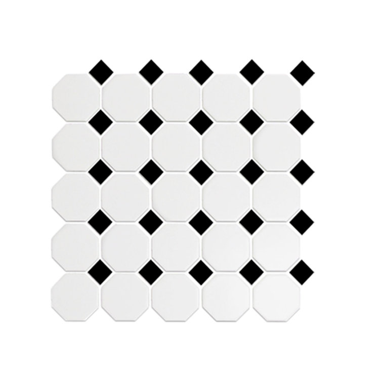 Roca Tiles CC Mosaics Matte 12" x 12" Octagon Mosaic Wall & Floor Tile ...