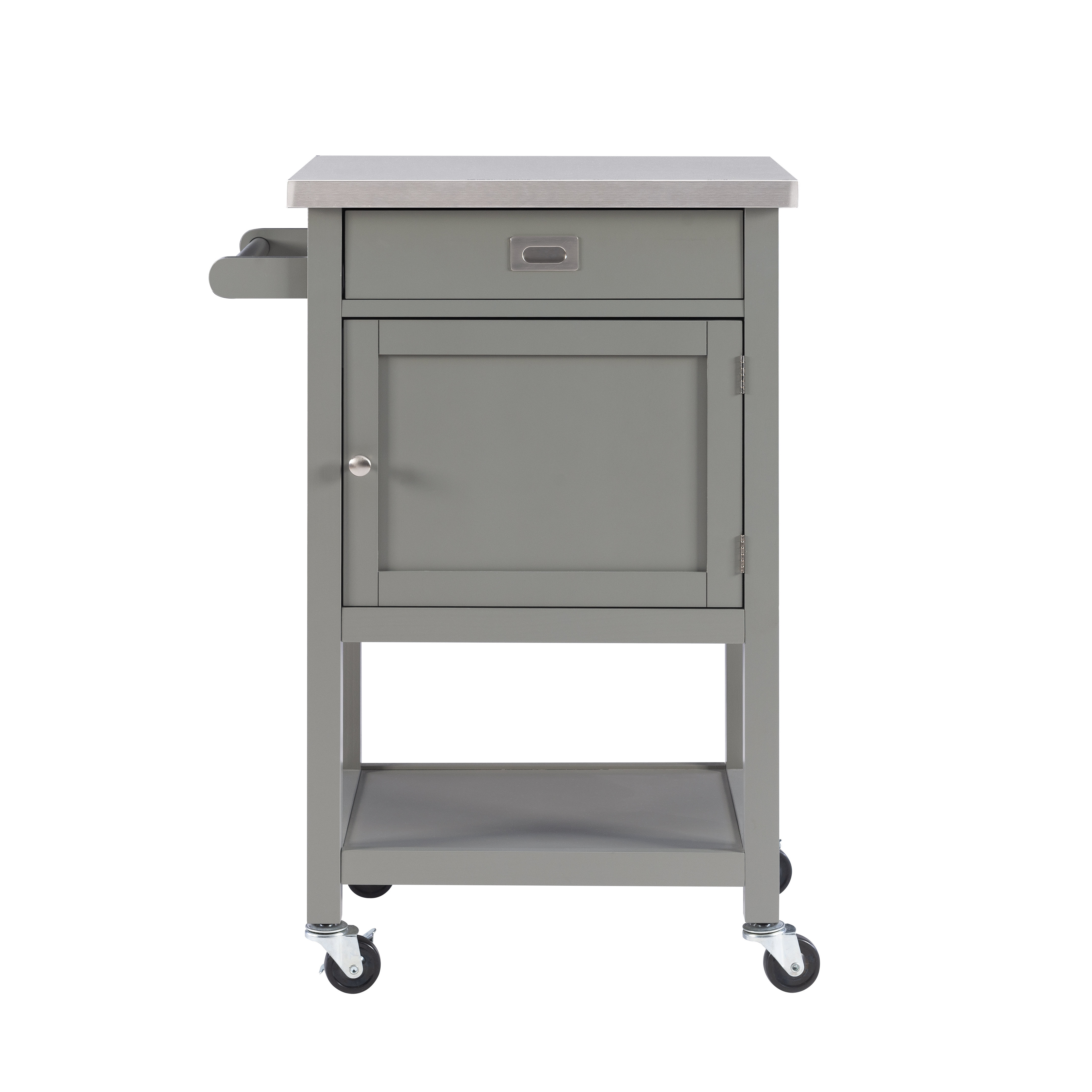 Wade Logan Annily 26'' Wide Rolling Kitchen Cart with Stainless Steel ...