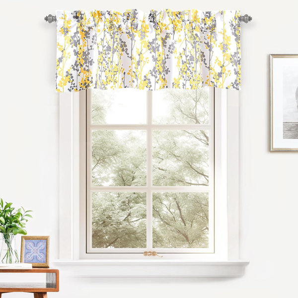 Three Posts™ Gaven Floral Tailored Window Valance & Reviews | Wayfair