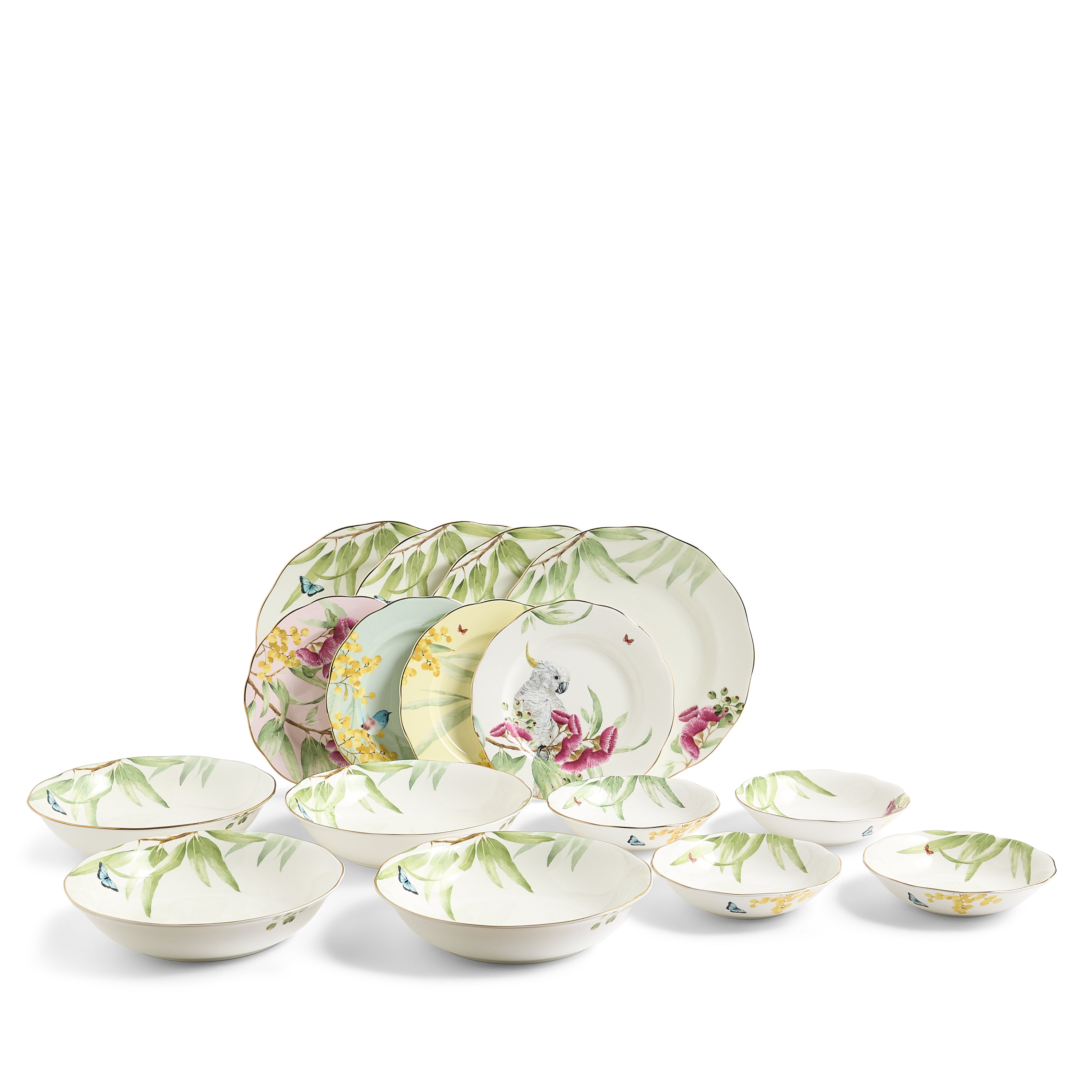 Royal Albert Miranda Kerr Australiana Dinnerware Set Mixed 16-piece ...
