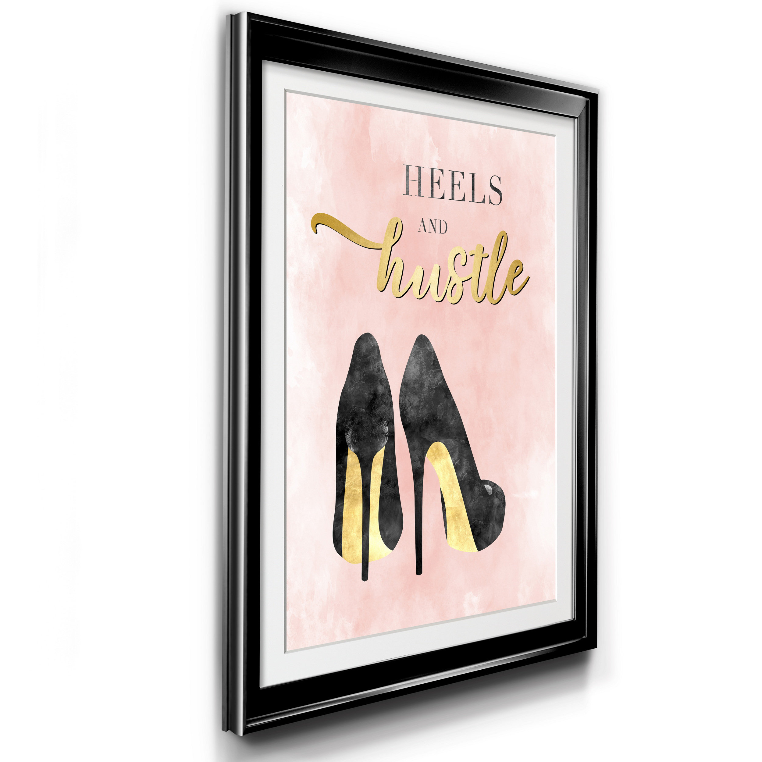 Rosdorf Park Heels and Hustle - Picture Frame Graphic Art Print on ...