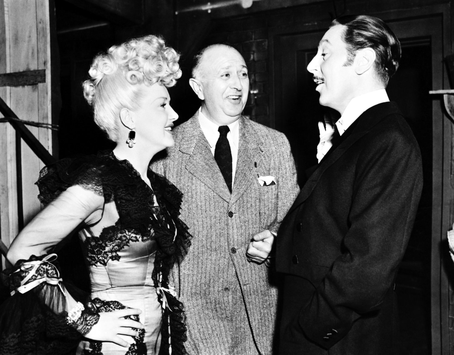 Globe Photos Entertainment & Media Betty Grable Talking to Actor ...
