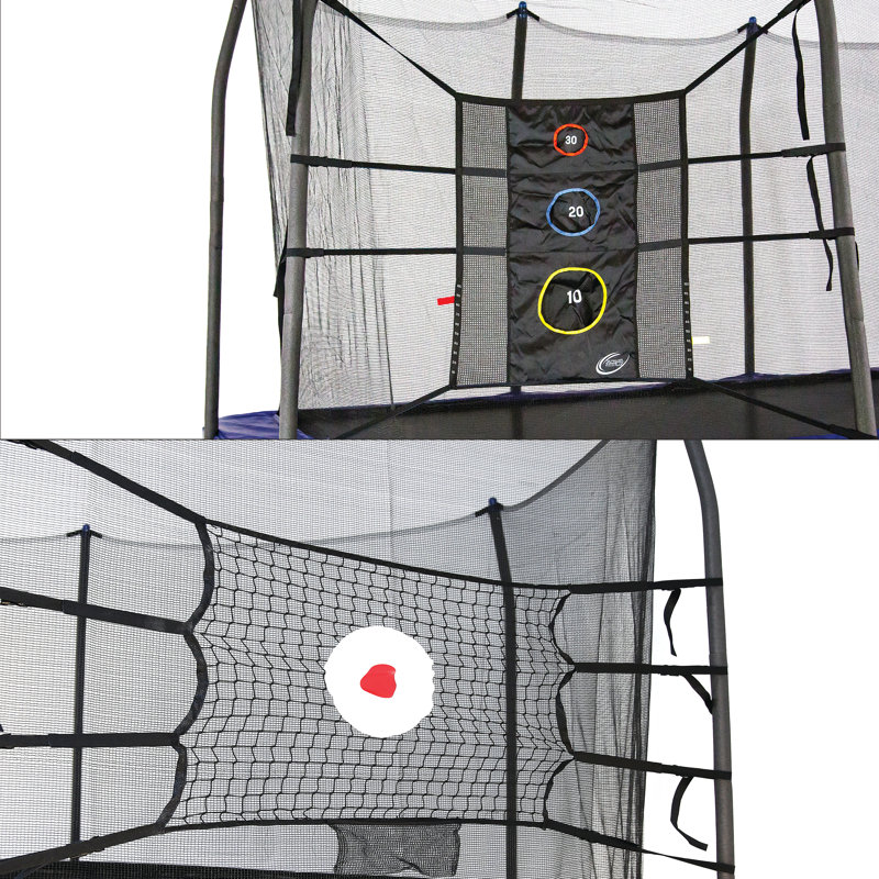 Skywalker Trampolines Game Kit w Upper Bounce Back and Triple Toss ...