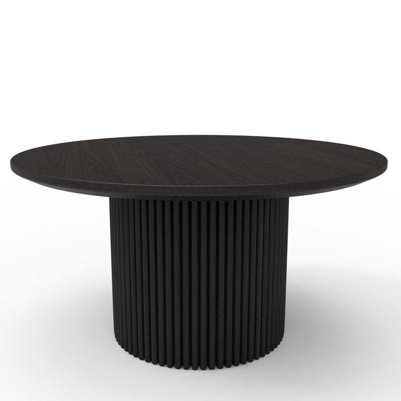 Ivy Bronx Zarella 31.5" Handmade Solid Wood Round Coffee Table | Wayfair