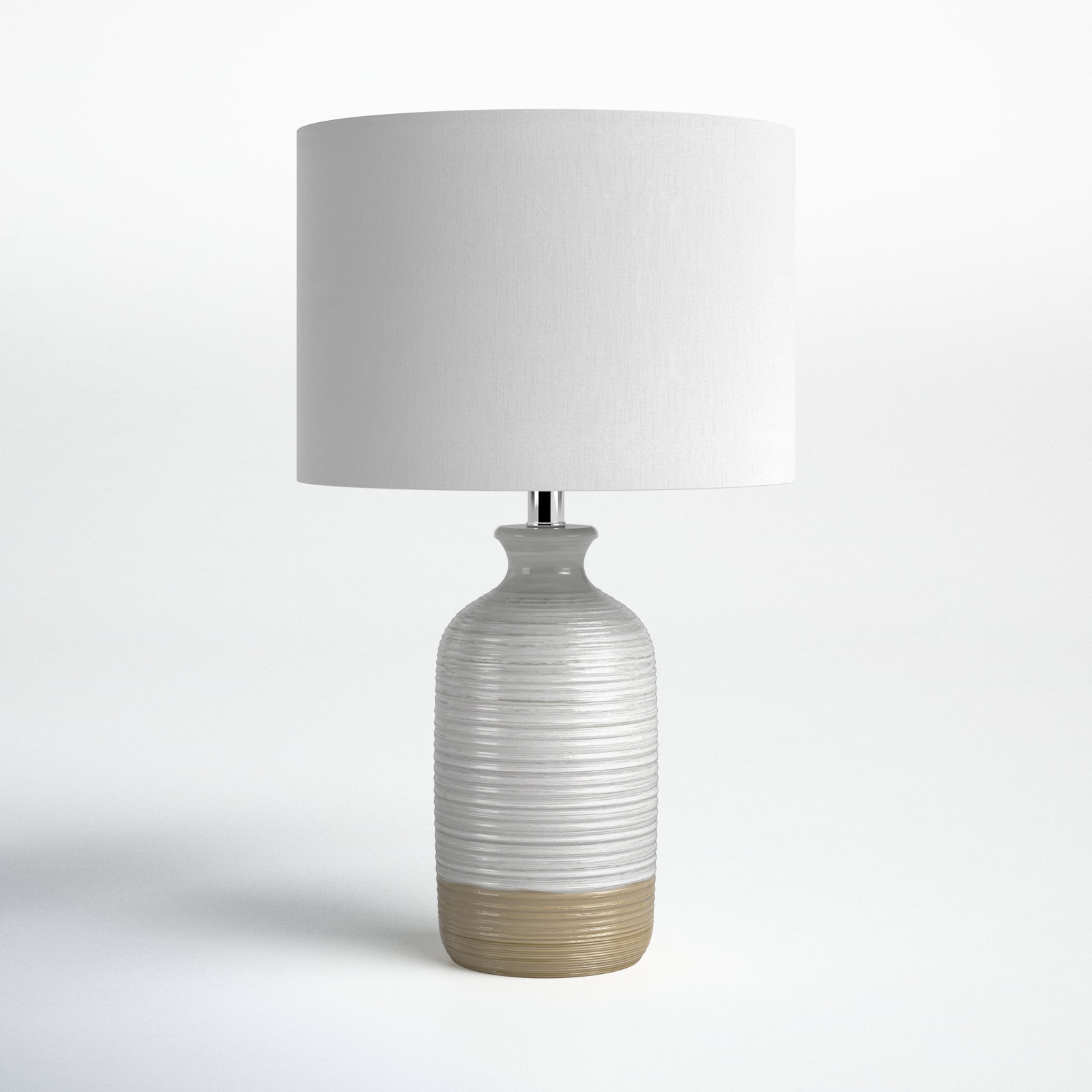 Birch Lane™ Ventura 24" White/Brown Table Lamp & Reviews | Birch Lane