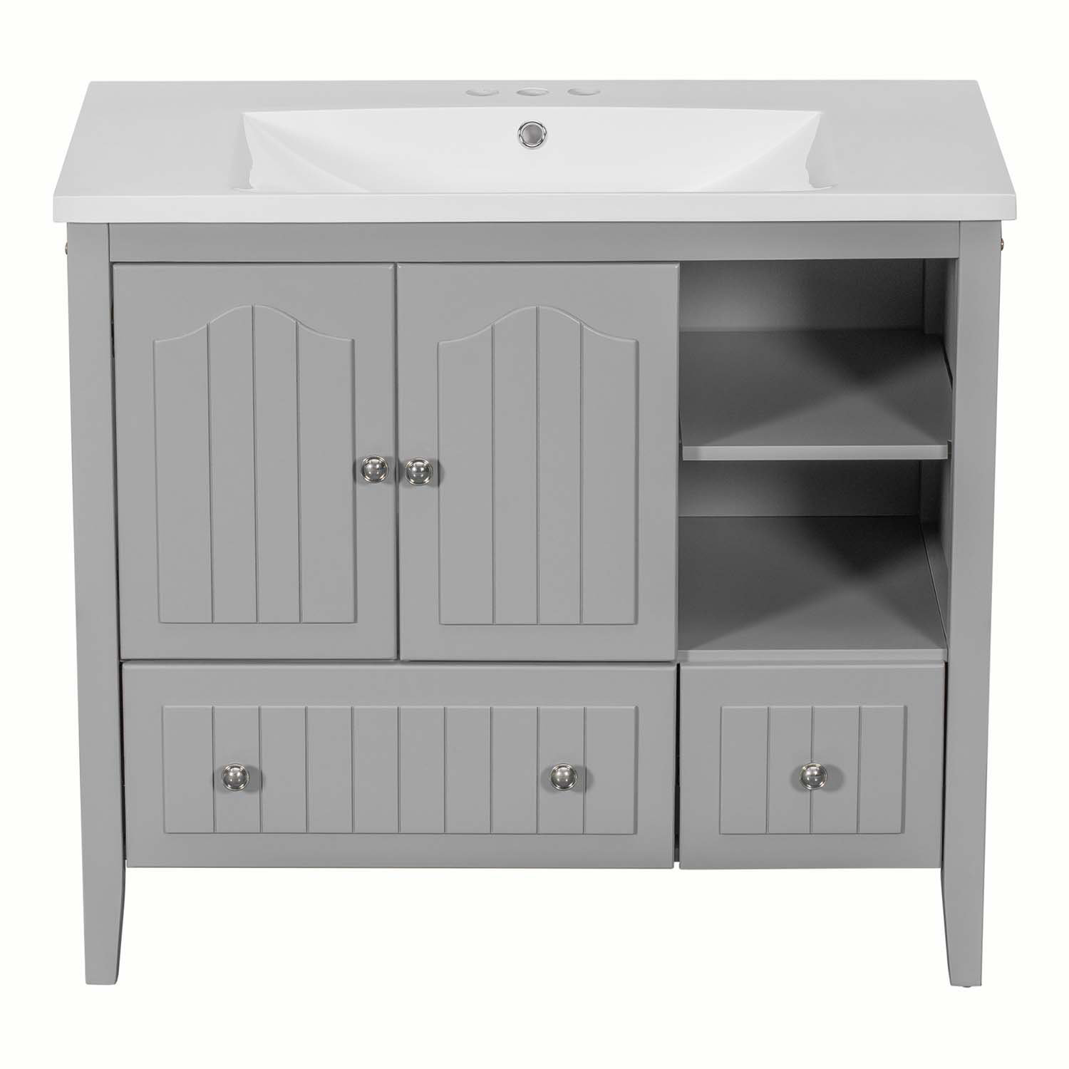 HOOSENG 36'' Single Bathroom Vanity Base Only | Wayfair