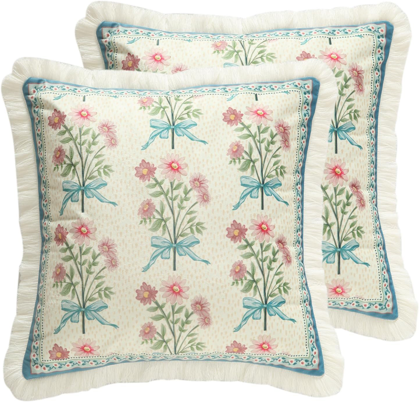 NEUTRALPOSTURE Designer French Country Throw Pillow Cover 18X18 Inches ...