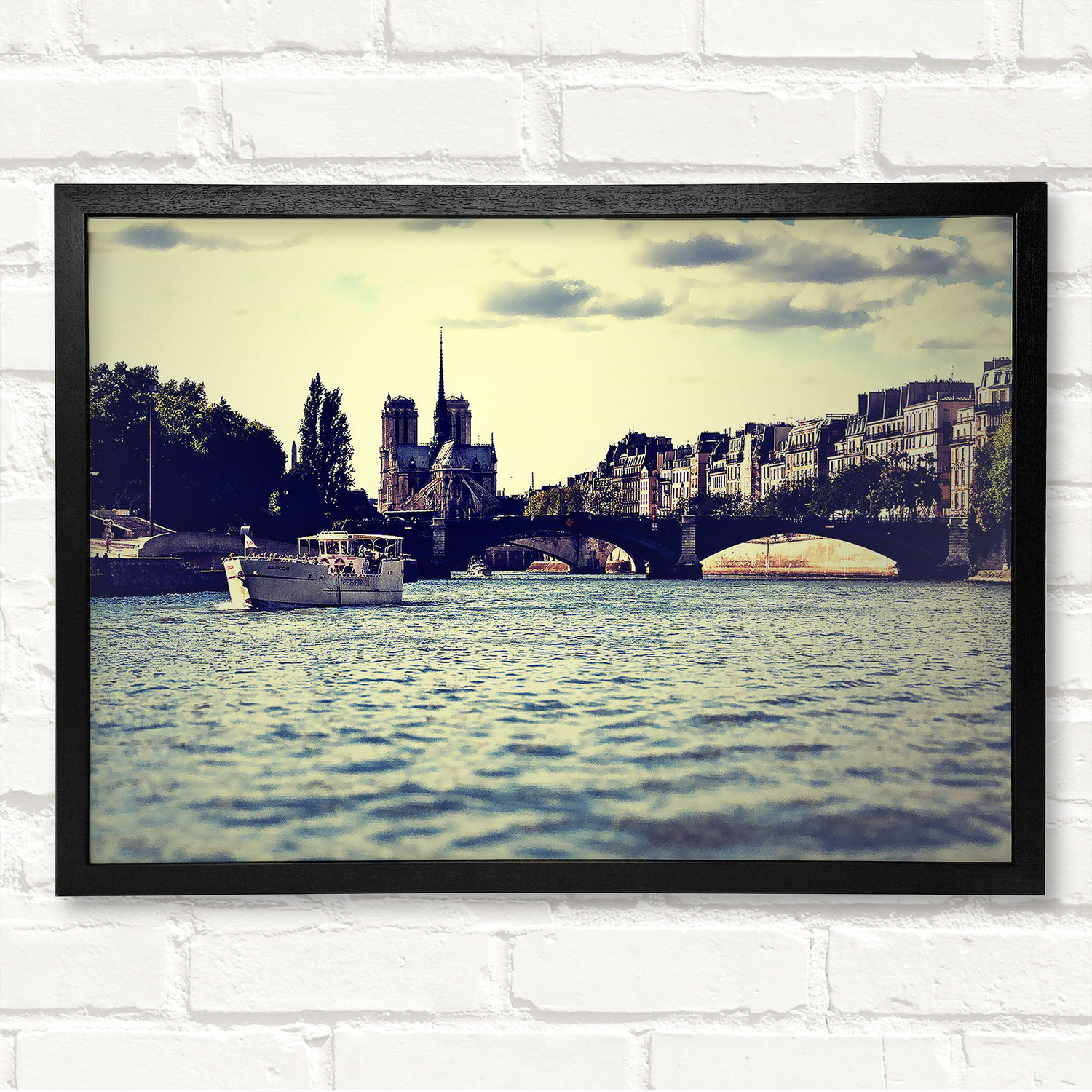 Alpen Home Paris On The Water - Closed Corner Frame Art Prints on Wood ...
