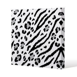 World Menagerie Zebra & Leopard Print Slim Style Canvas Print, 15mm ...