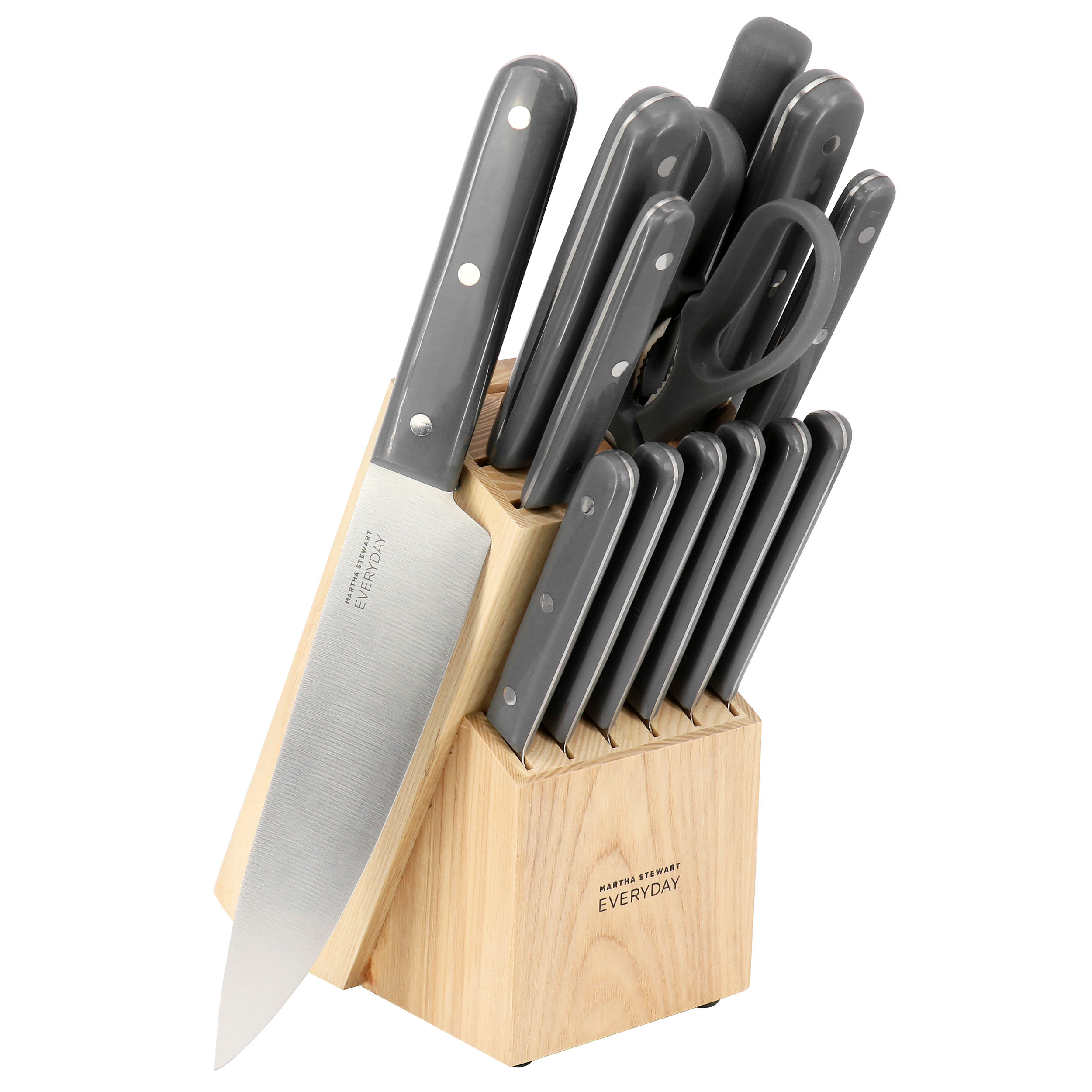 Martha Stewart Everyday 14 Piece High Carbon Stainless Steel Knife ...