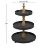 Rosalind Wheeler Wood 3 Level Tiered Server with Wood Post & Reviews ...