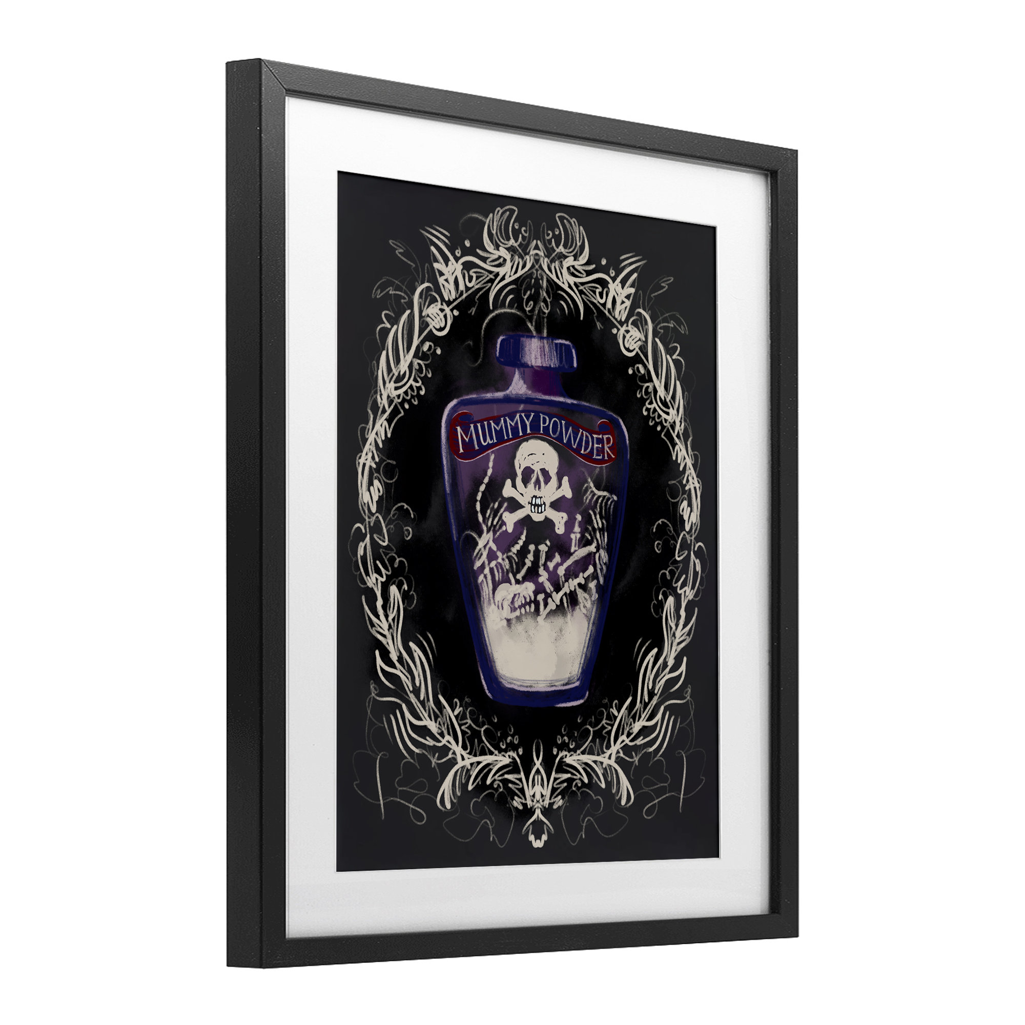 Winston Porter Mummy Powder Jar Framed Print Under Glass, design by ...