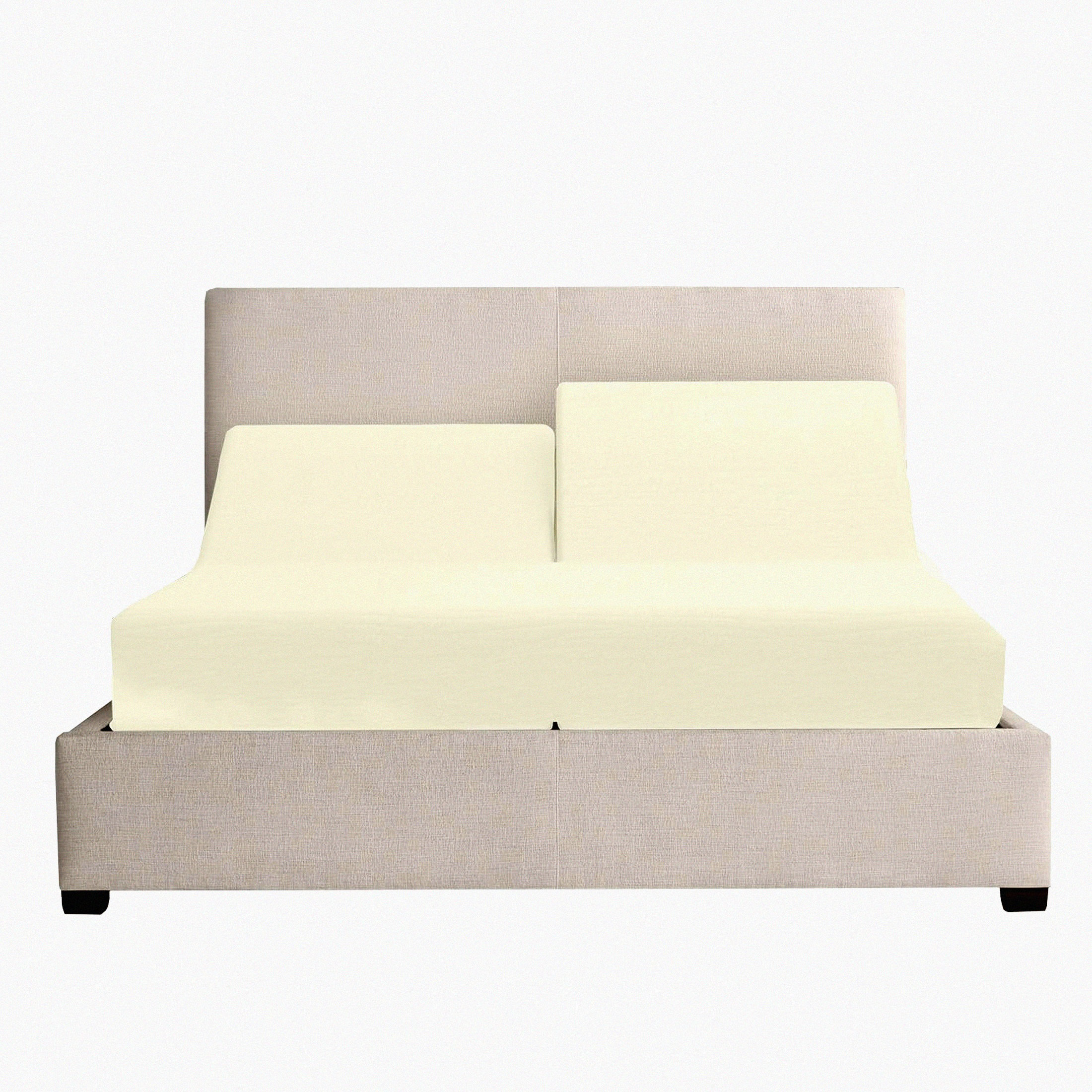 BRBCA AdjustaSplit FlexTop Sheet Set - Ivory | Half Split Sheets for ...