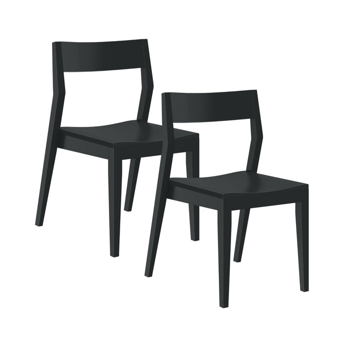 Wade Logan® Linzy Solid Wood Low Back Side Chair & Reviews | Wayfair