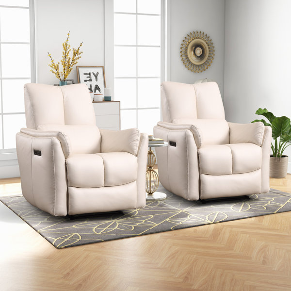 Hokku Designs Toniqua 33.9''Wide Modern Soft Upholstered Standard Power ...