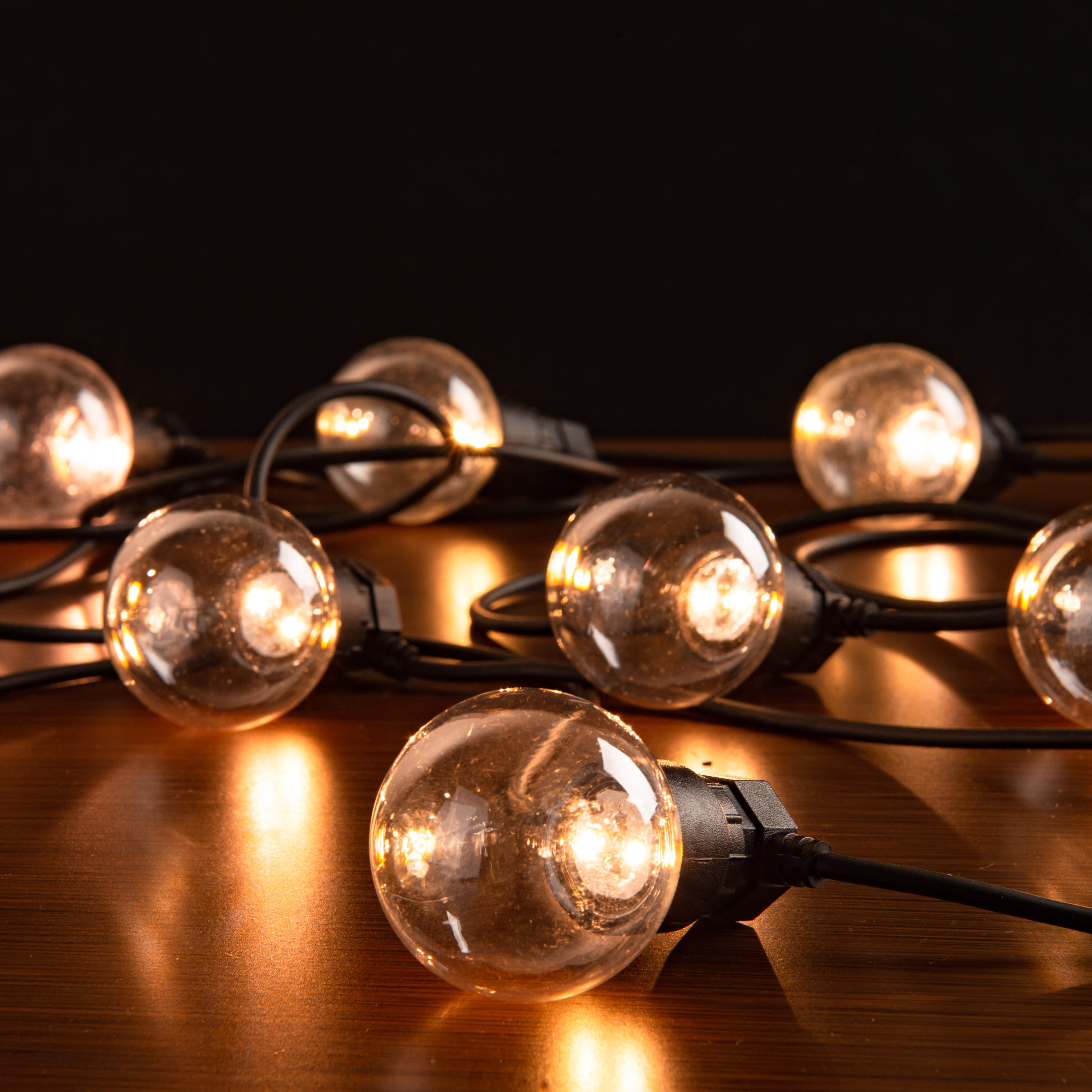 Arlmont & Co. 24' Outdoor 12 - Bulb Globe String Light (End to End ...