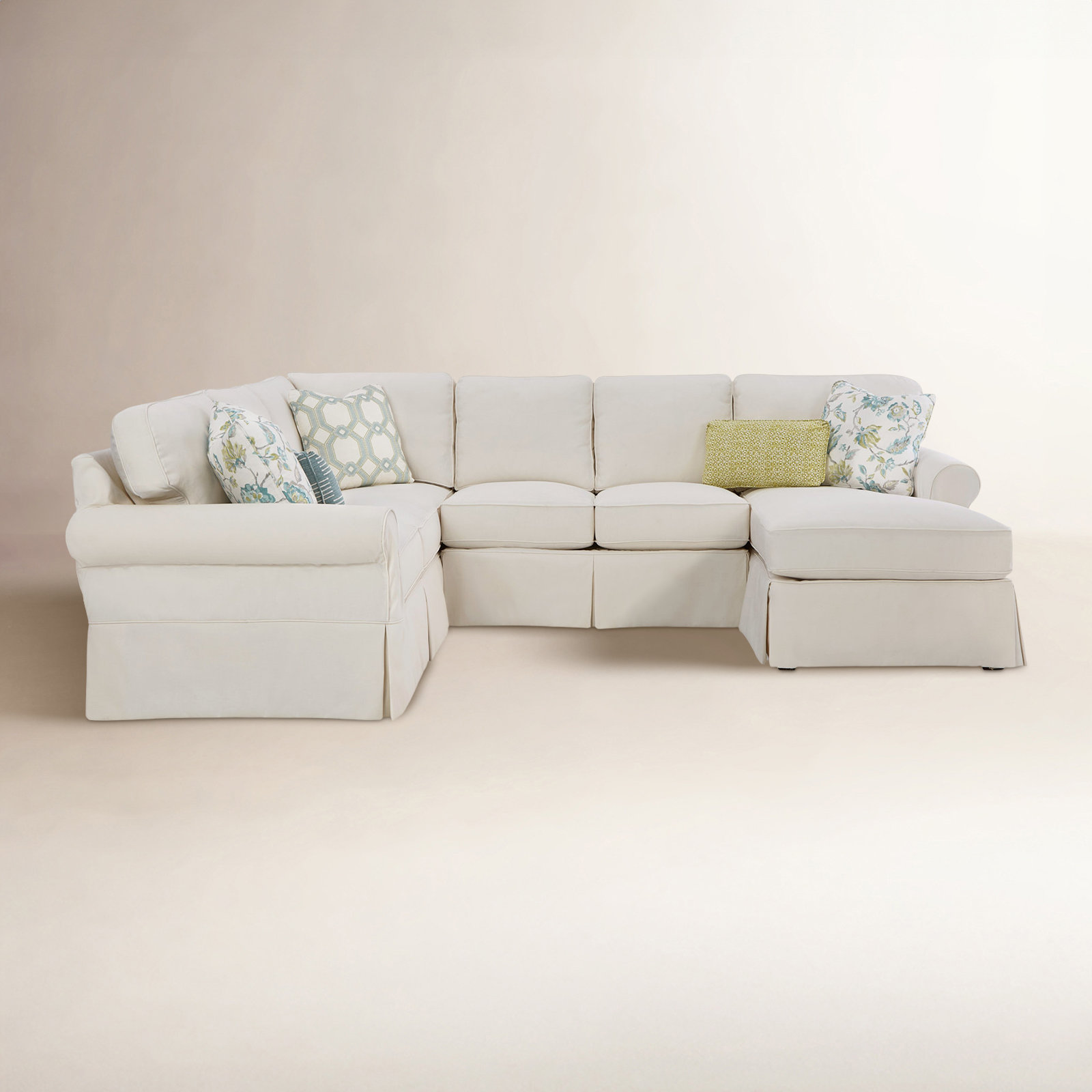 Birch Lane™ Sadler 121" Wide Symmetrical Stationary Corner Sectional ...