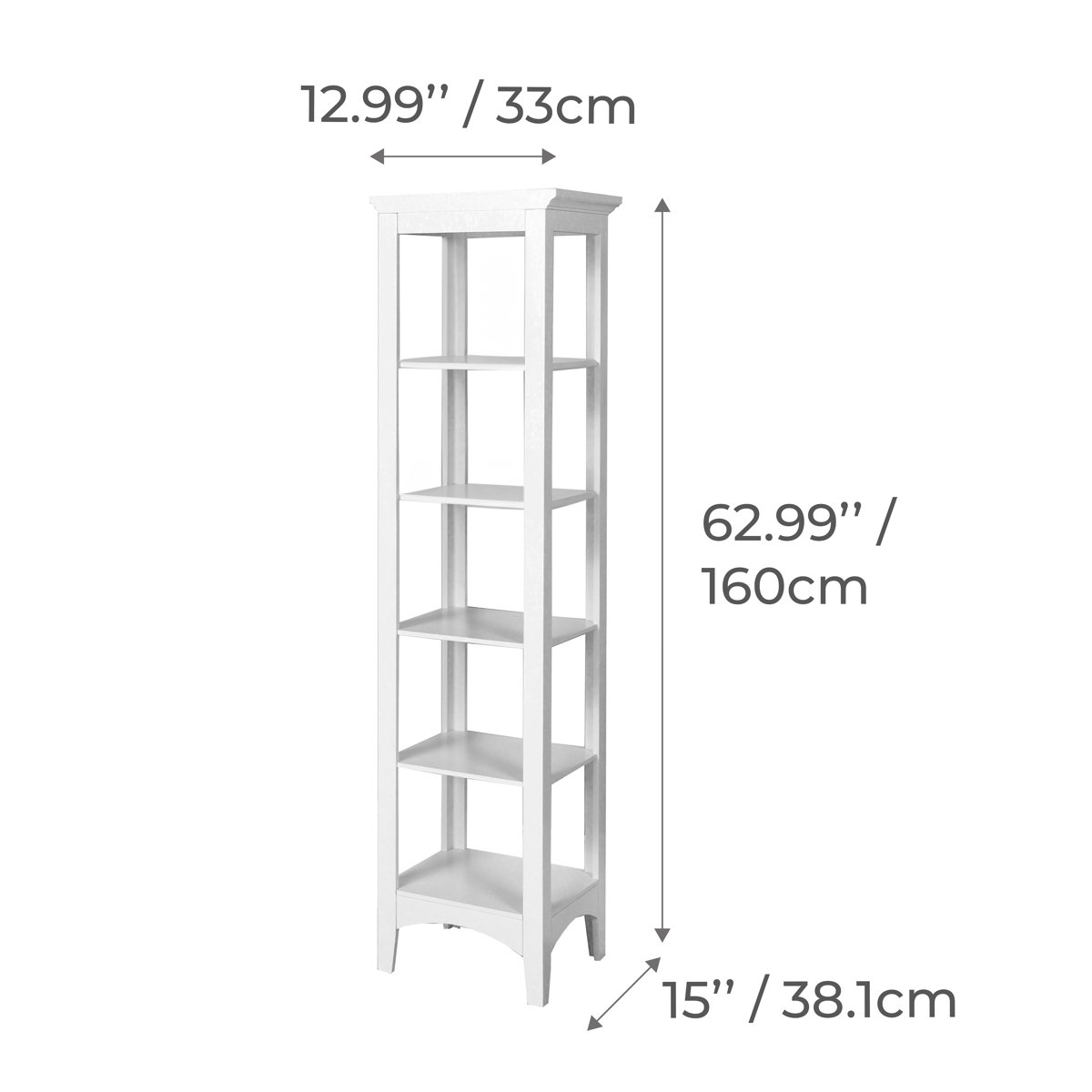 Highland Dunes Allare 63" Freestanding Open Linen Tower & Reviews | Wayfair