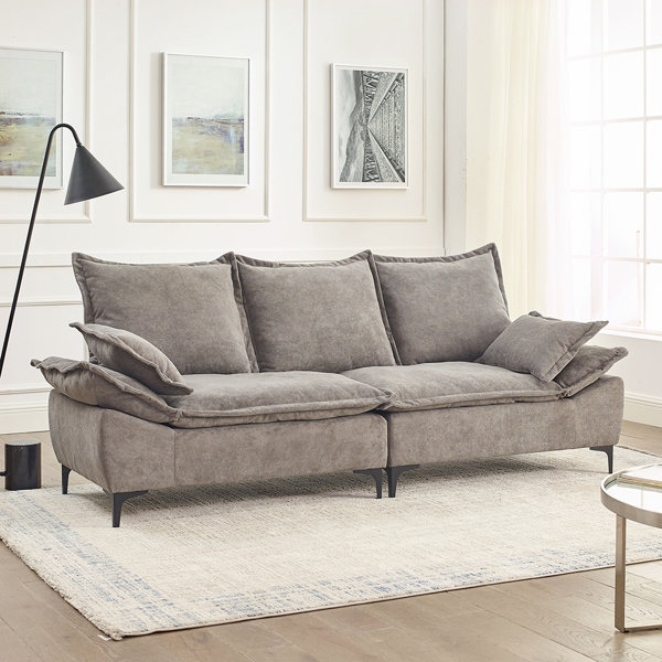Everly Quinn Canapé rembourré 88,52 po Wootan - Wayfair Canada