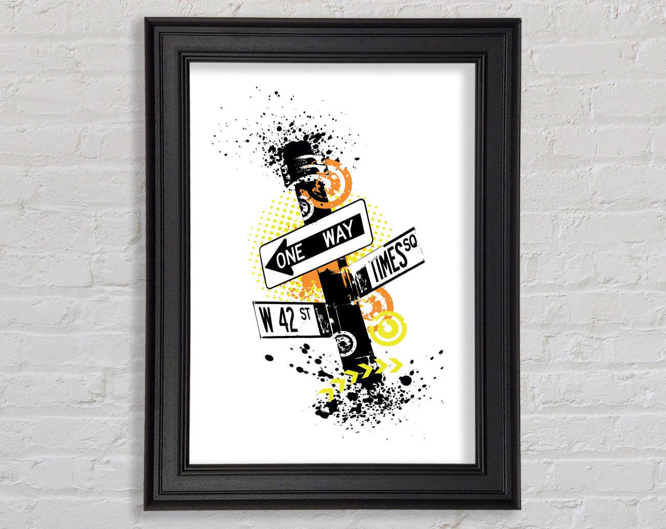 Happy Larry Funky Street Signs Framed Print Wall Art | Wayfair.co.uk